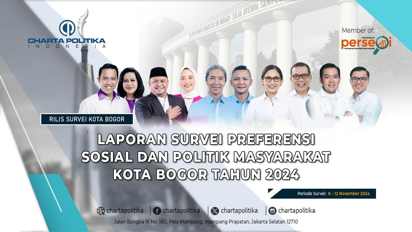 RILIS SURVEI KOTA BOGOR 2024 - Charta Politika